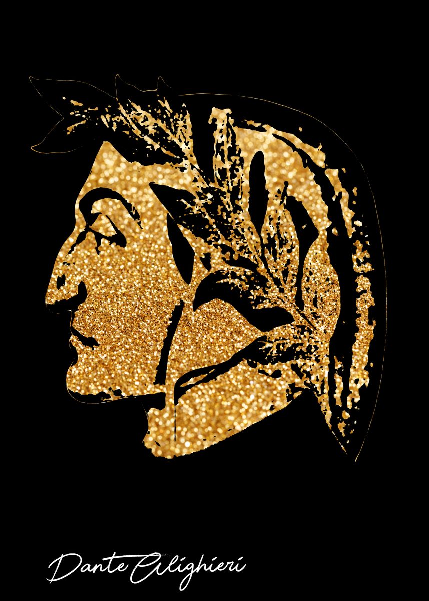 'Dante Alighieri portrait ' Poster, picture, metal print, paint by ...