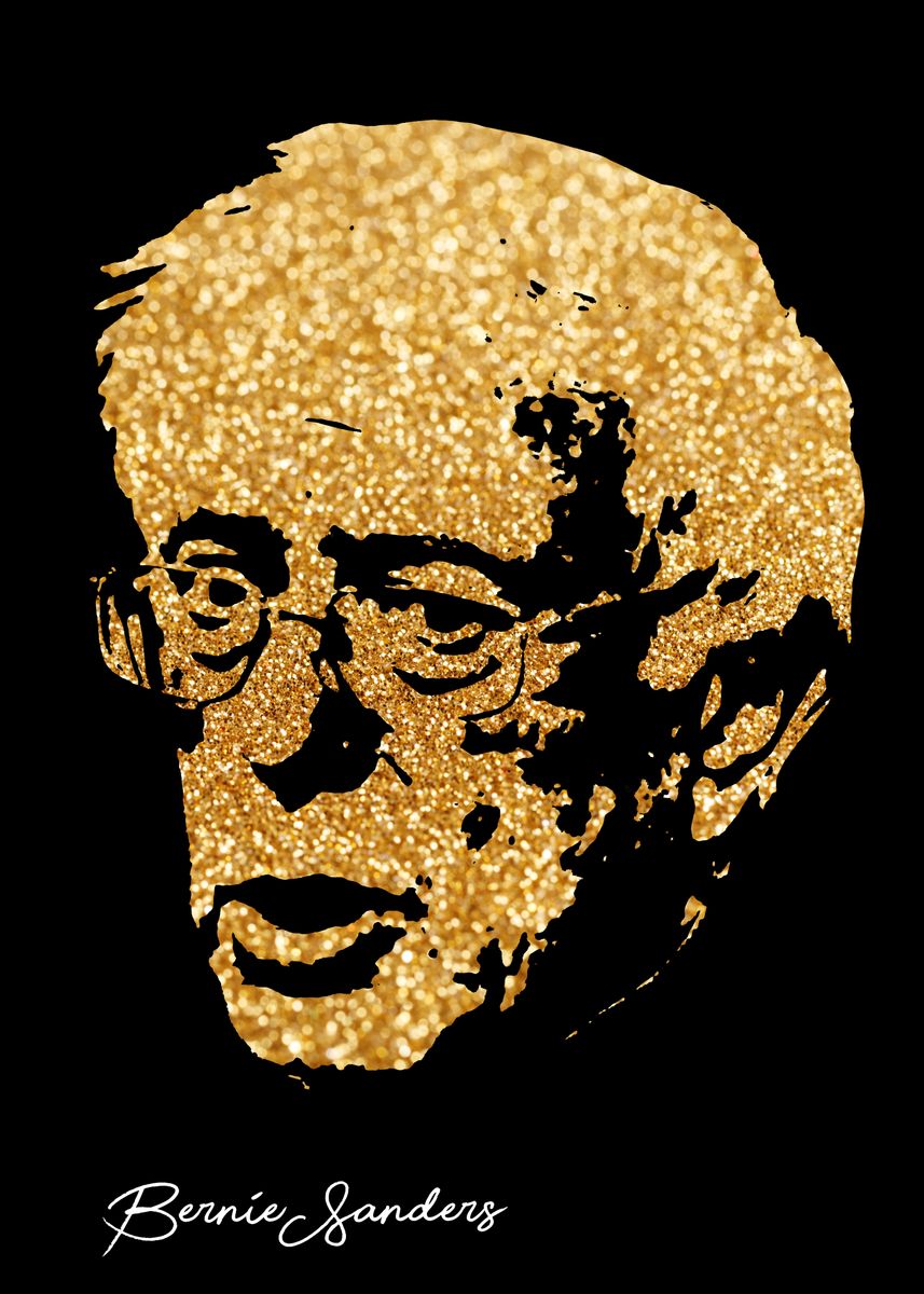'Bernie Sanders portrait' Poster, picture, metal print, paint by Kitty ...