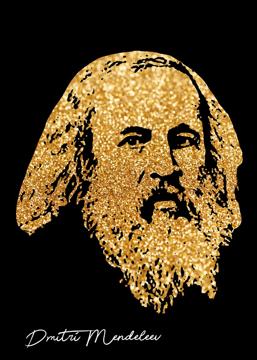 'Dmitri Mendeleev portrait' Poster, picture, metal print, paint by ...