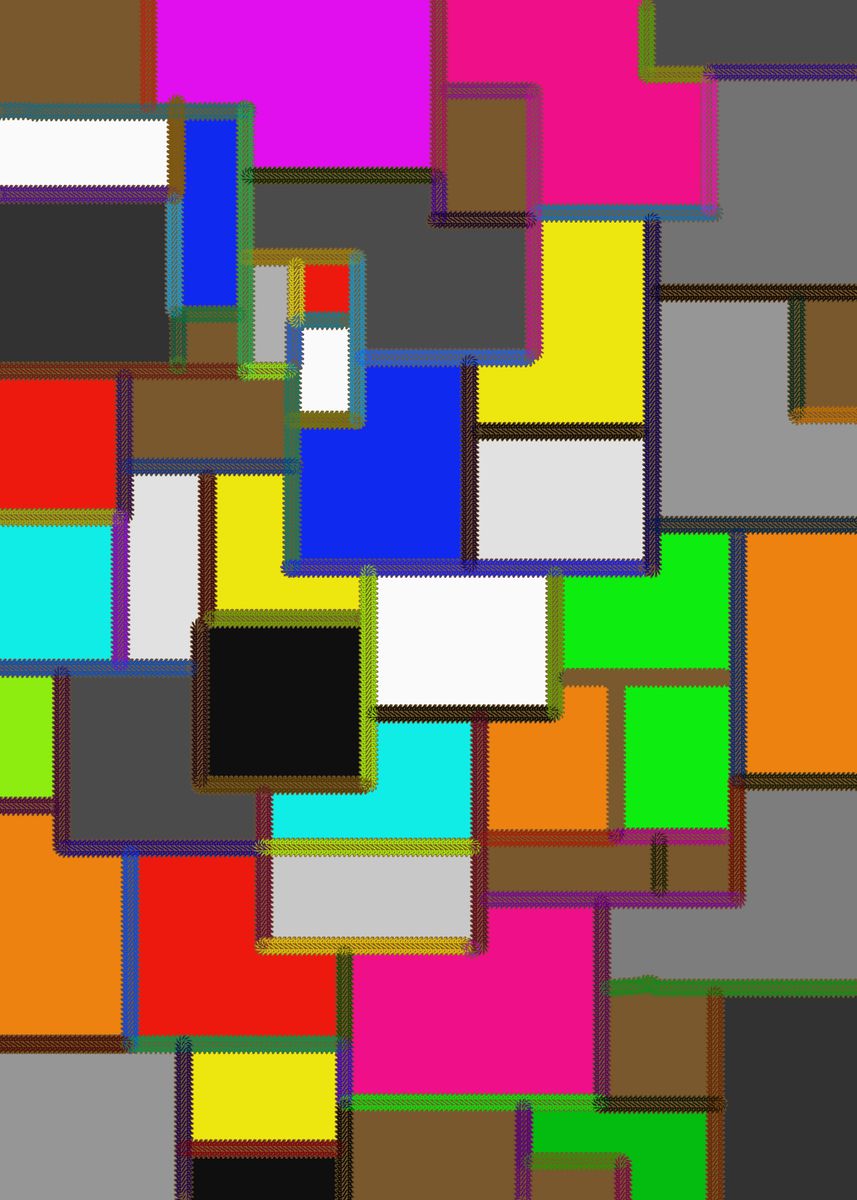 'Partitions' Poster, picture, metal print, paint by John Olamide | Displate