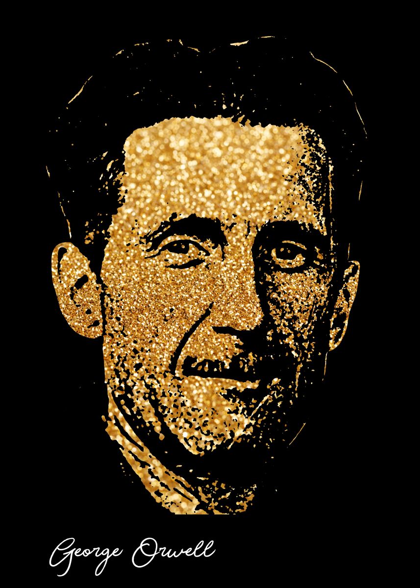 'George Orwell portrait' Poster, picture, metal print, paint by Kitty ...