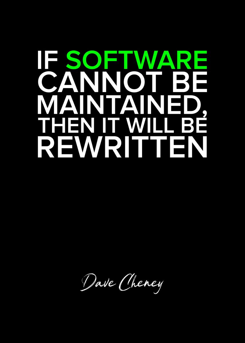 'Software Quote' Poster by Quoteey | Displate