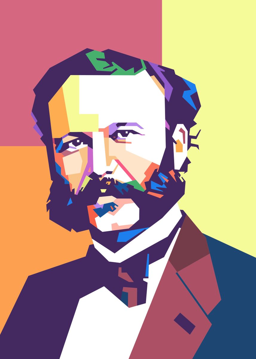 'Henry Dunant' Poster, picture, metal print, paint by Poernama Sahroe ...