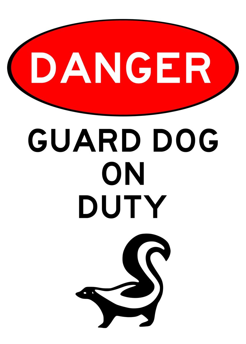 'Guard Dog Funny House' Poster by Atomic Chinook | Displate