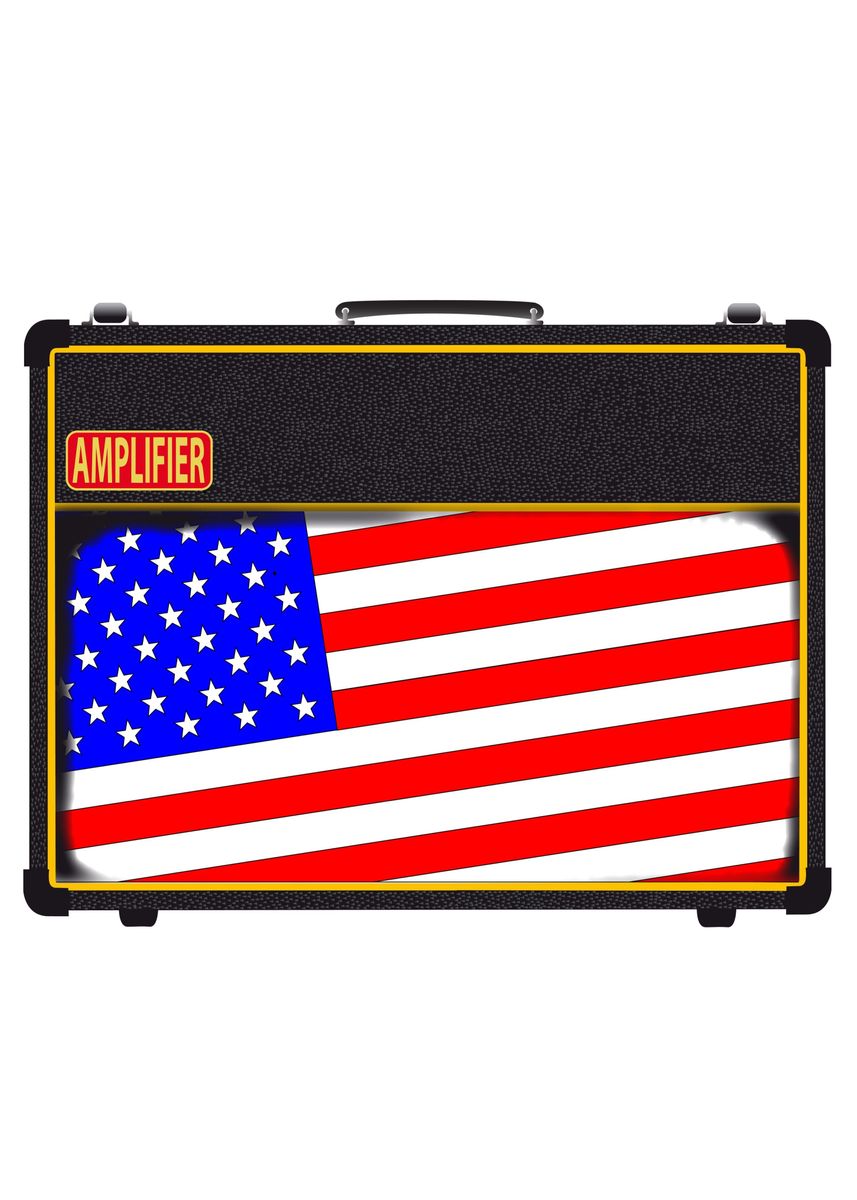 'USA Rock Amplifier' Poster, picture, metal print, paint by HomeStead ...