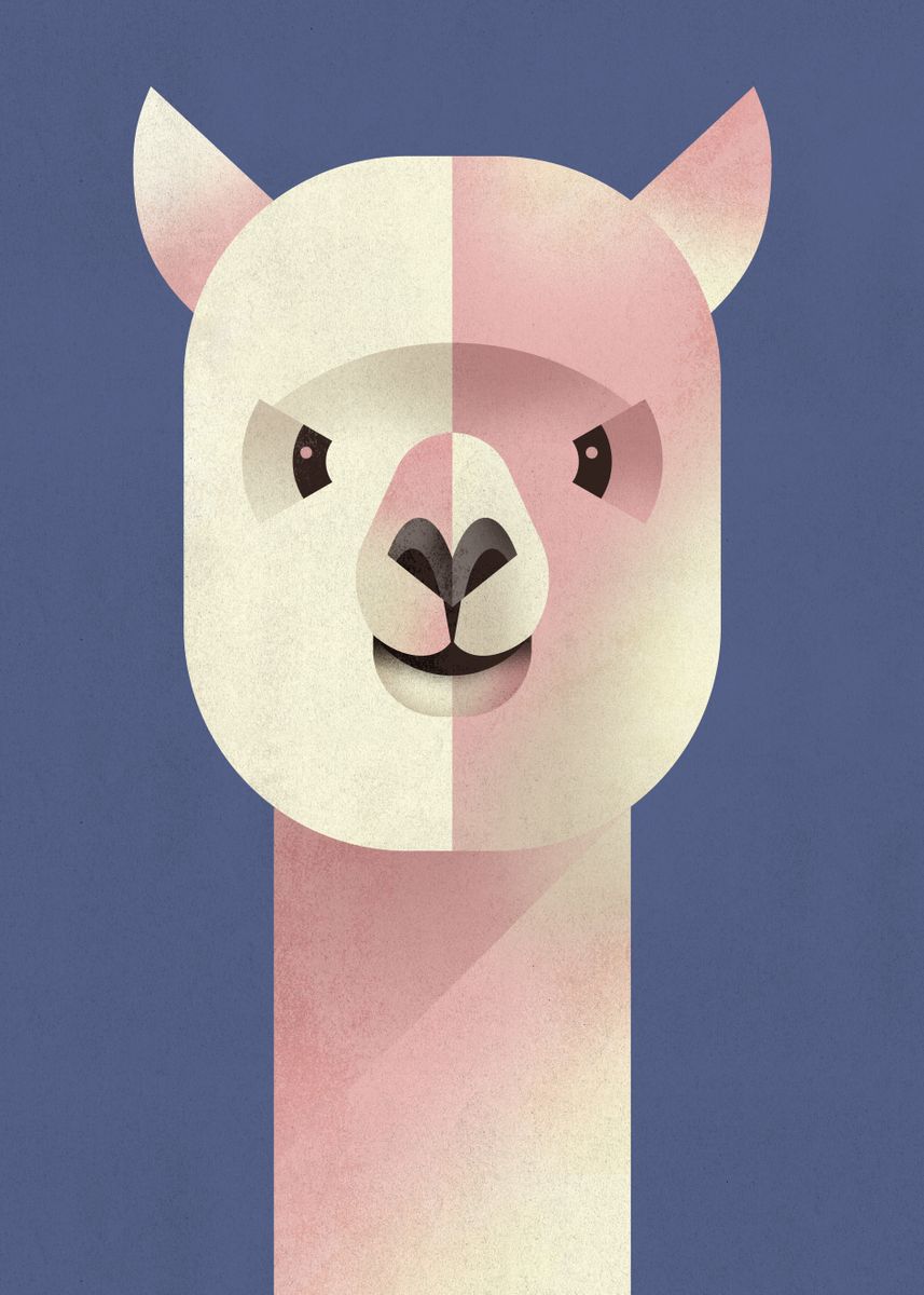 'Alpaca' Poster by Dieter Braun | Displate