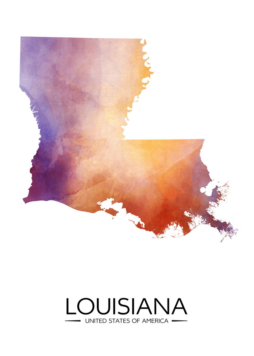 'Louisiana' Poster, picture, metal print, paint by Tim Kaiser | Displate