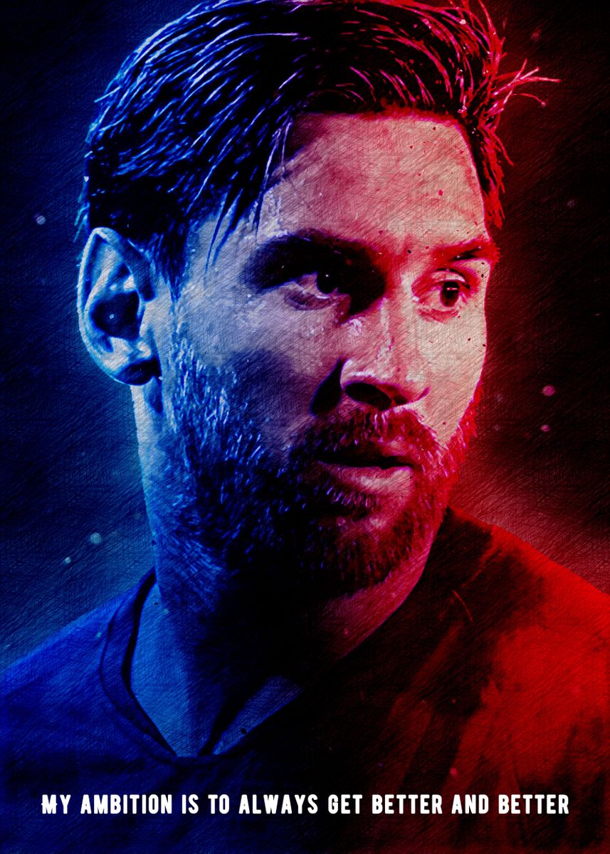 'lionel messi' Poster, picture, metal print, paint by Alternative ...