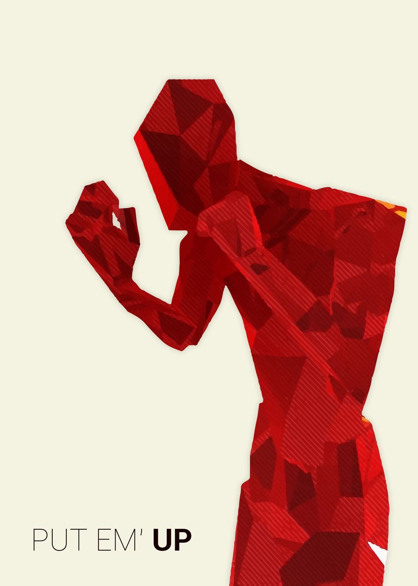 'SUPERHOT Fighting Light' Poster, picture, metal print, paint by Aaron ...