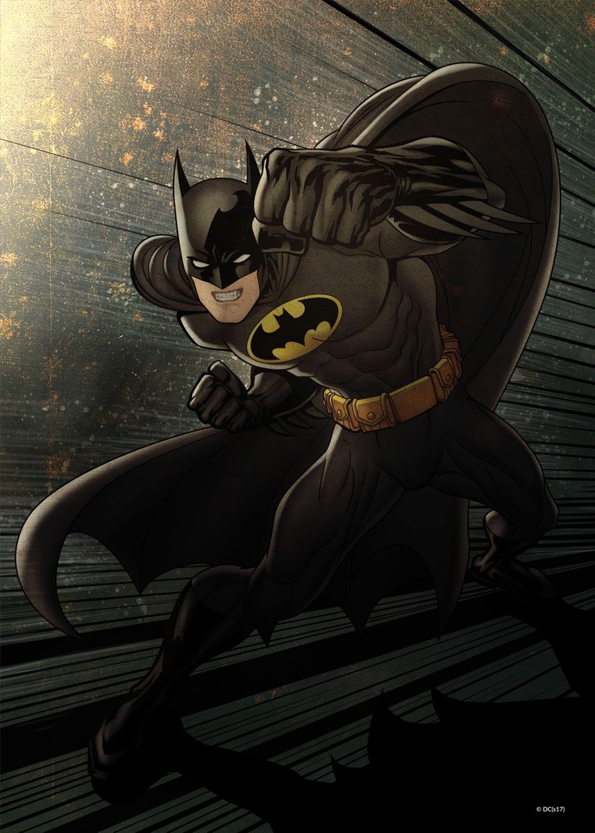 'Batman' Poster, picture, metal print, paint by DC Comics | Displate