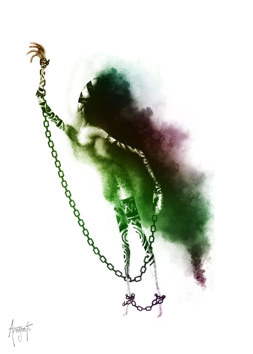 'Chained Witch' Poster, picture, metal print, paint by La Brebis Rouge ...