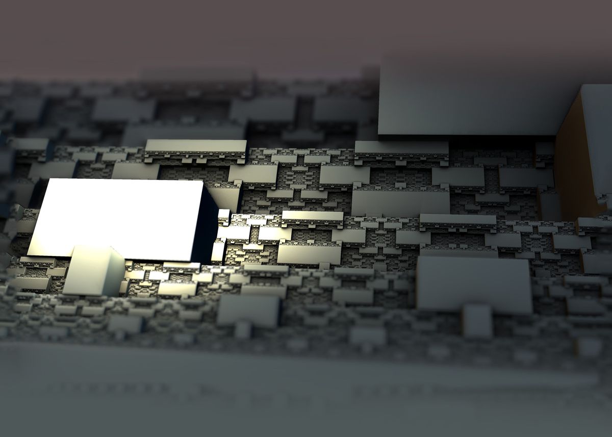 'Microchip world' Poster by Christian Muller | Displate