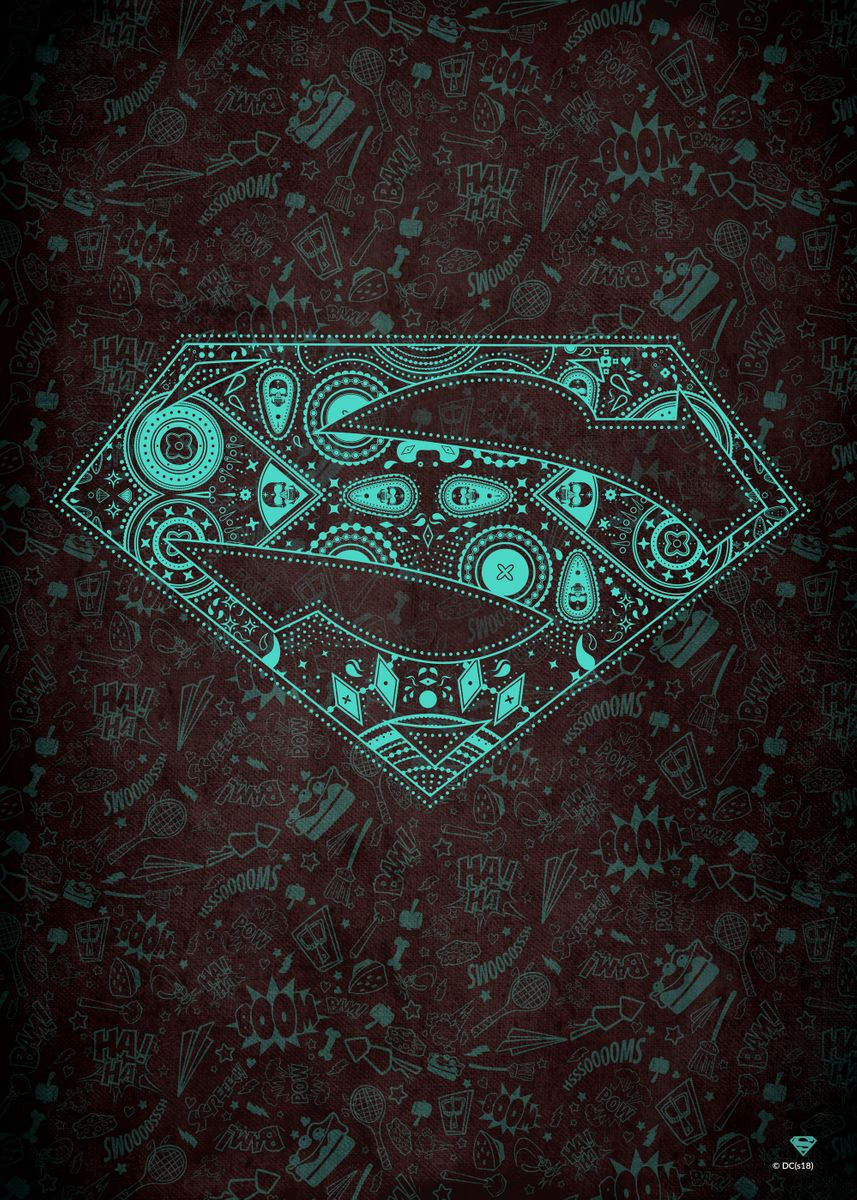 'Fluorescent' Poster, picture, metal print, paint by DC Comics | Displate