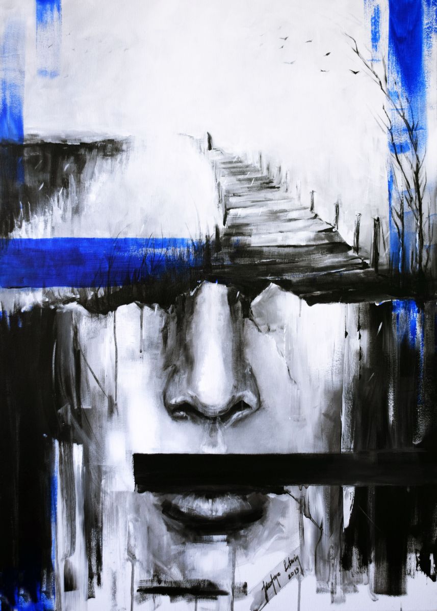 'Double Exposure THE ROAD' Poster by Jozefina Litwin | Displate