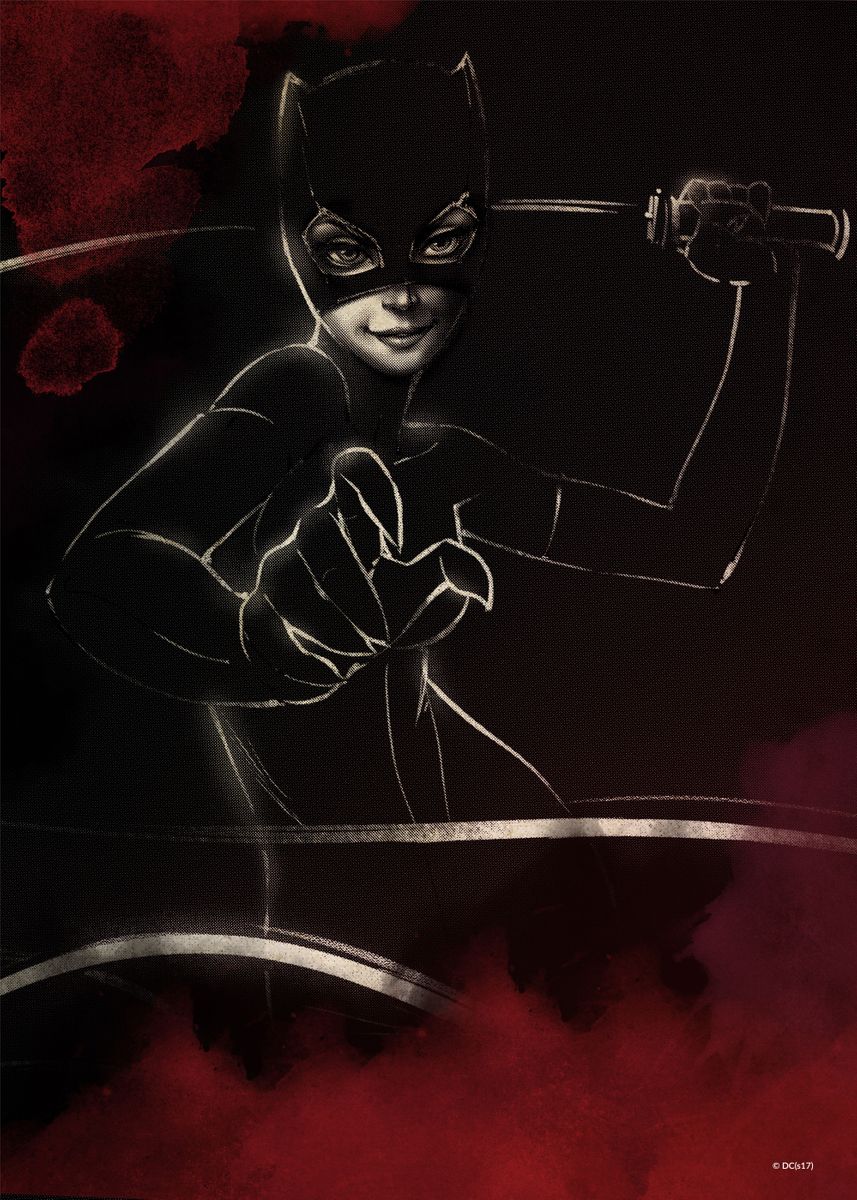 'Showing Claws' Poster, picture, metal print, paint by DC Comics | Displate