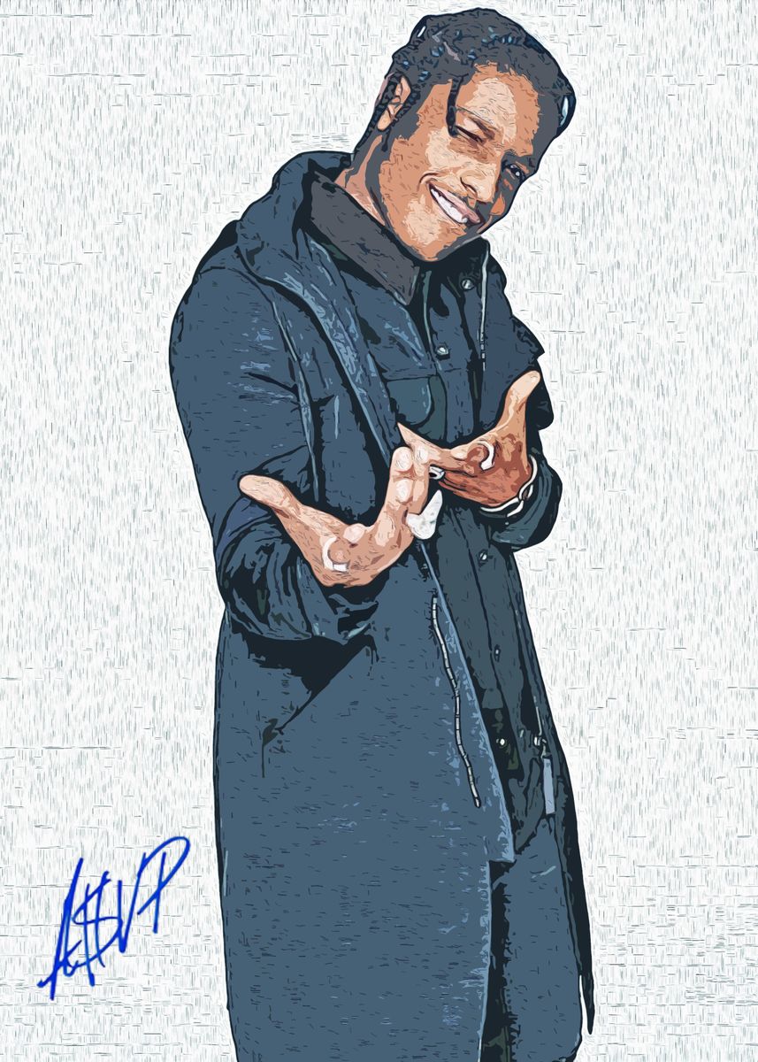 'ASAP Rocky' Poster by Dillon Holden | Displate