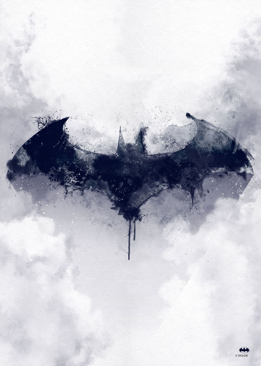 'Fogged Bat' Poster, picture, metal print, paint by DC Comics | Displate