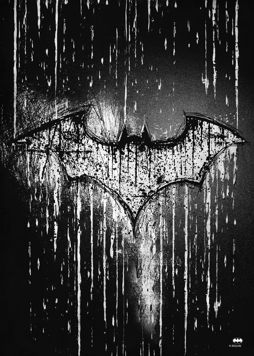 'Carved Bat' Poster, picture, metal print, paint by DC Comics | Displate