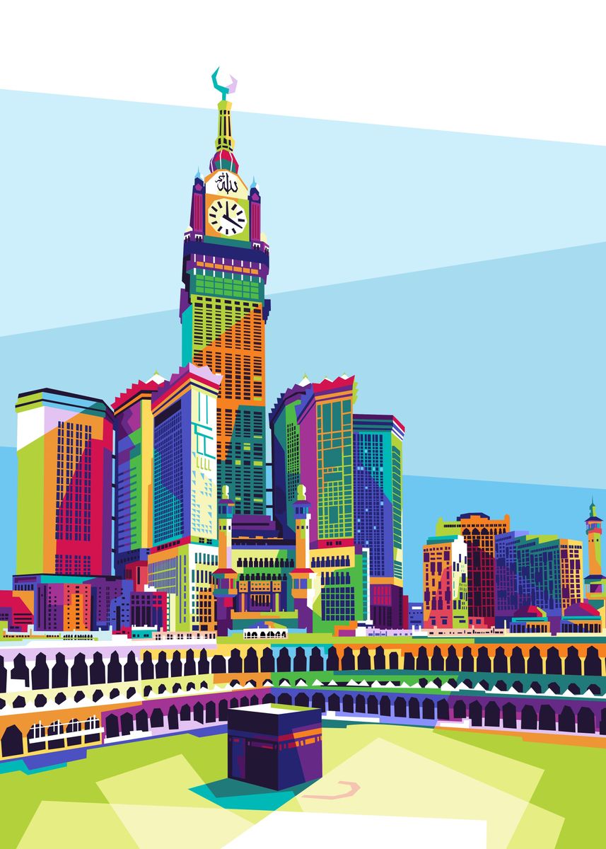 'Masjidil Haram' Poster, picture, metal print, paint by Yottabito ...