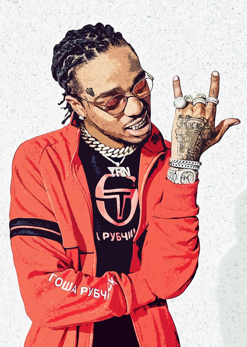 'Quavo' Poster, picture, metal print, paint by Dillon Holden | Displate