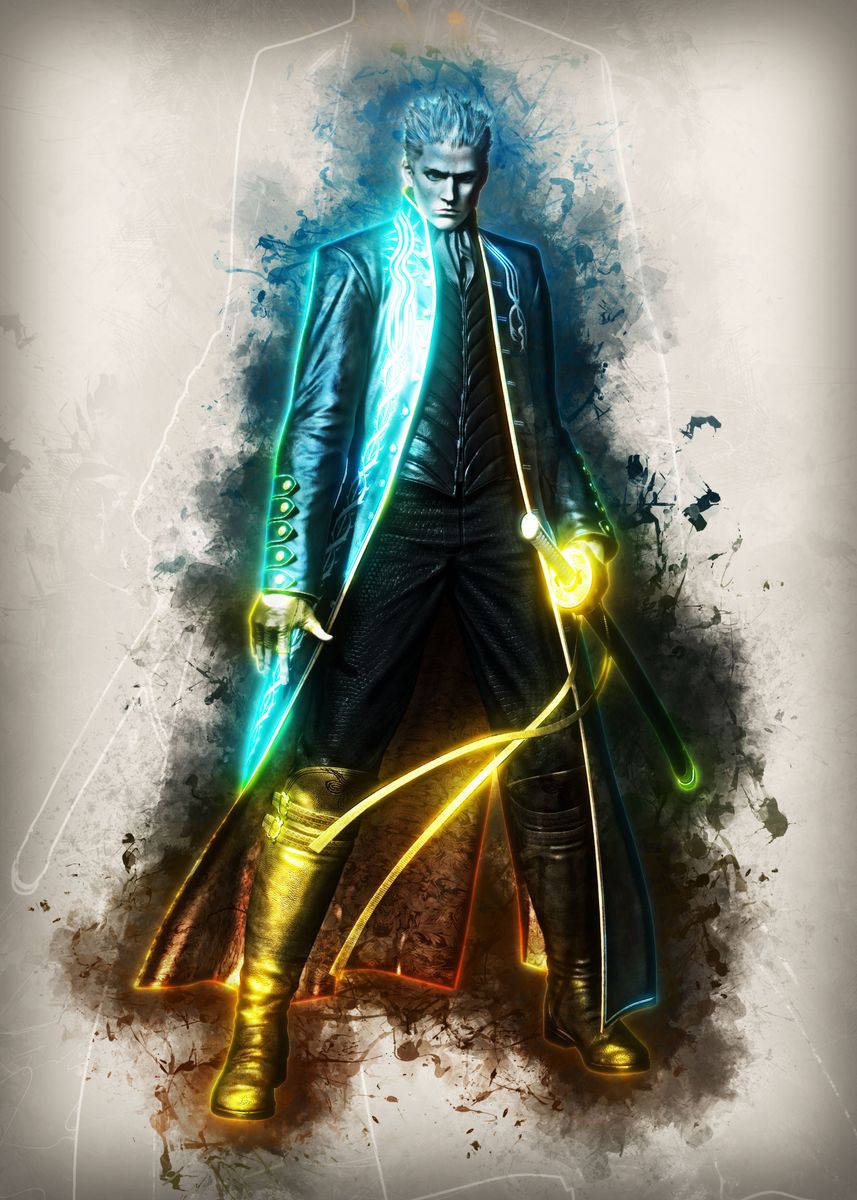 'vergil ' Poster by SecondSell Studio | Displate