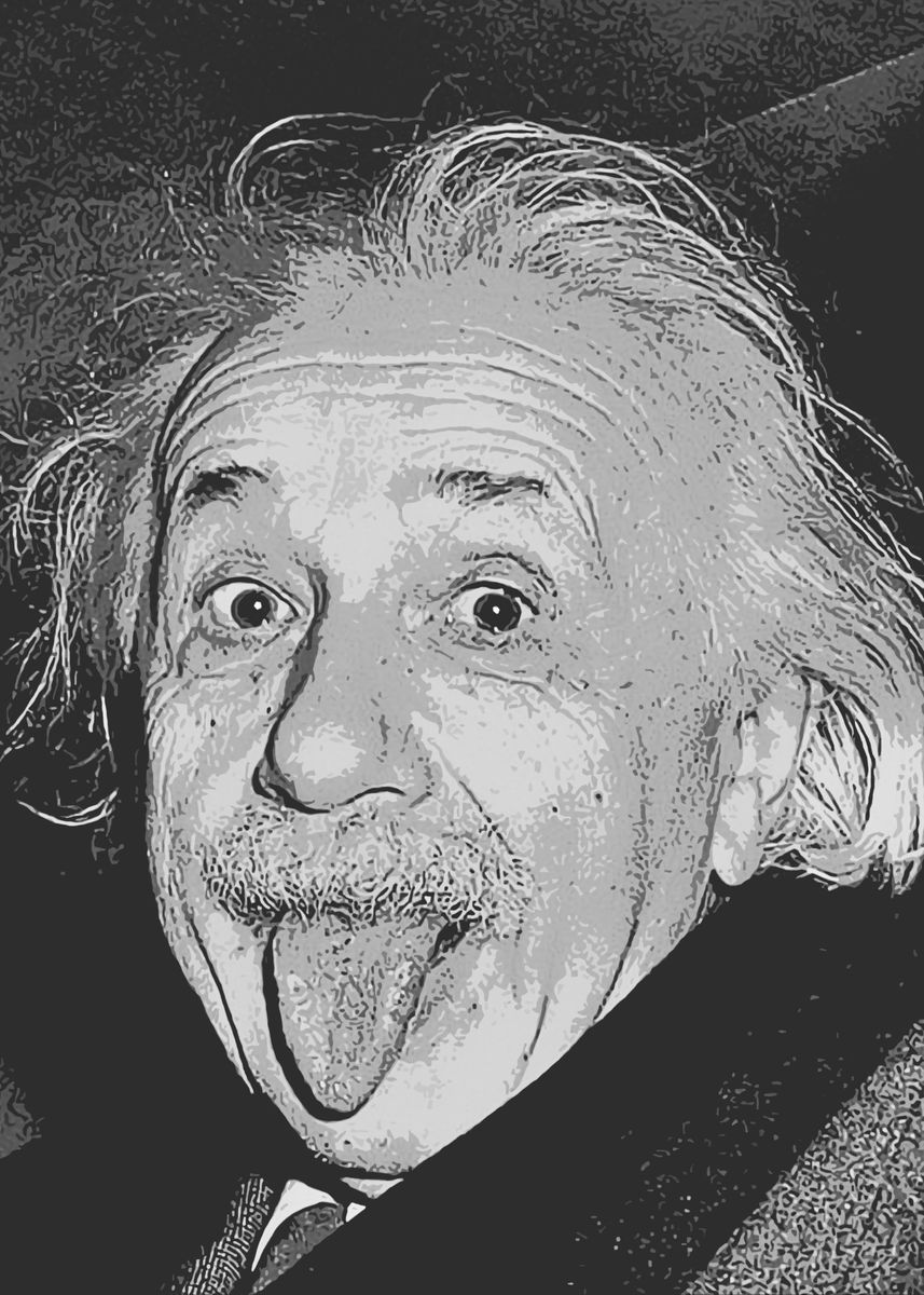 'albert einstein' Poster, picture, metal print, paint by Thogi Gio | Displate