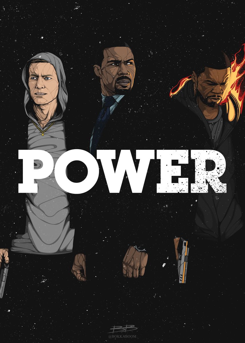 'Power' Poster, picture, metal print, paint by Bokka Boom | Displate