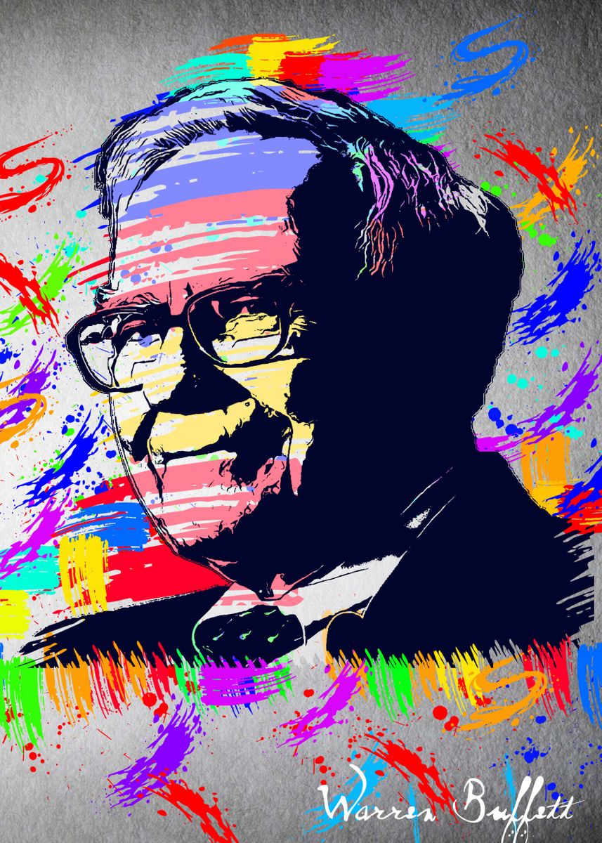 'Warren Buffett ' Poster by Anxhela Sufa | Displate