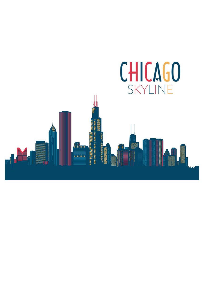 'Chicago' Poster by Kraft Pix | Displate