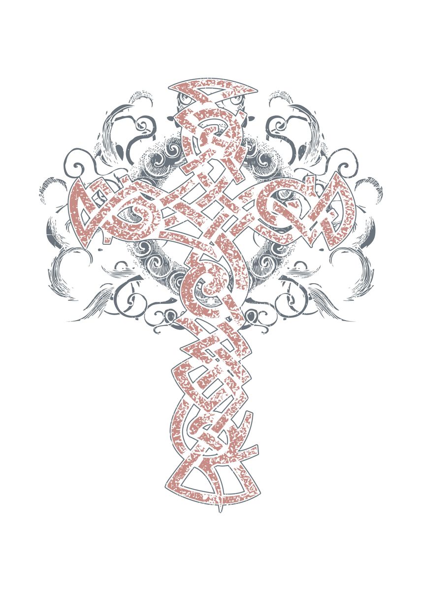 'Cross' Poster, picture, metal print, paint by Gab Fernando | Displate