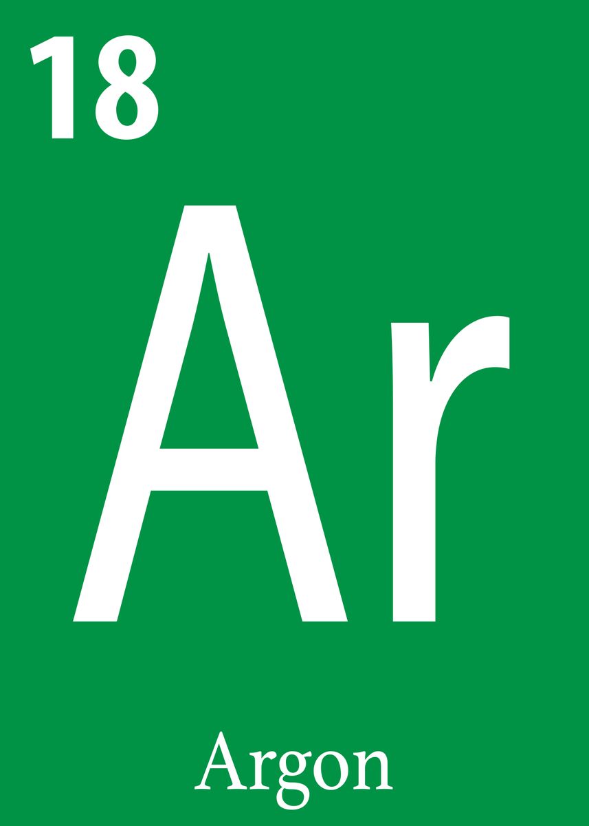 'Argon' Poster, picture, metal print, paint by Karen Foley | Displate