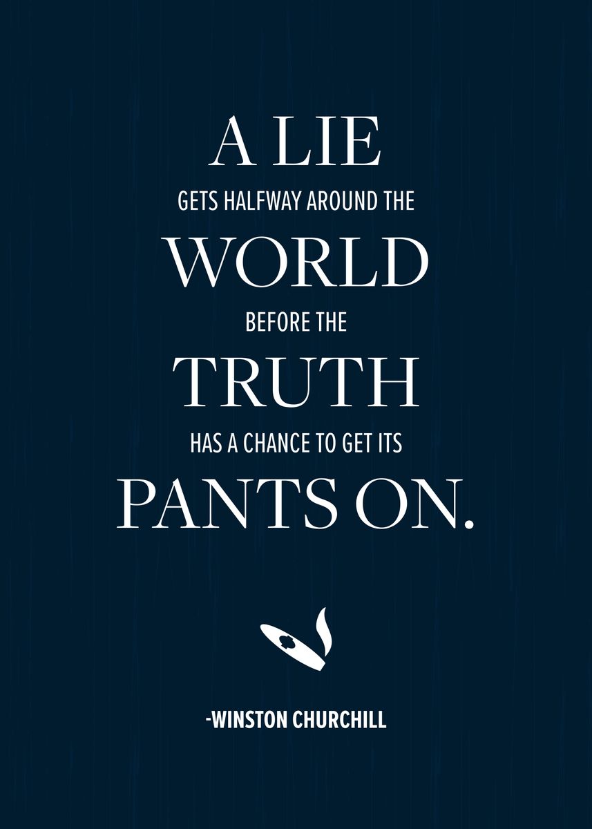 'The Truth About Lies' Poster, picture, metal print, paint by Michelle ...