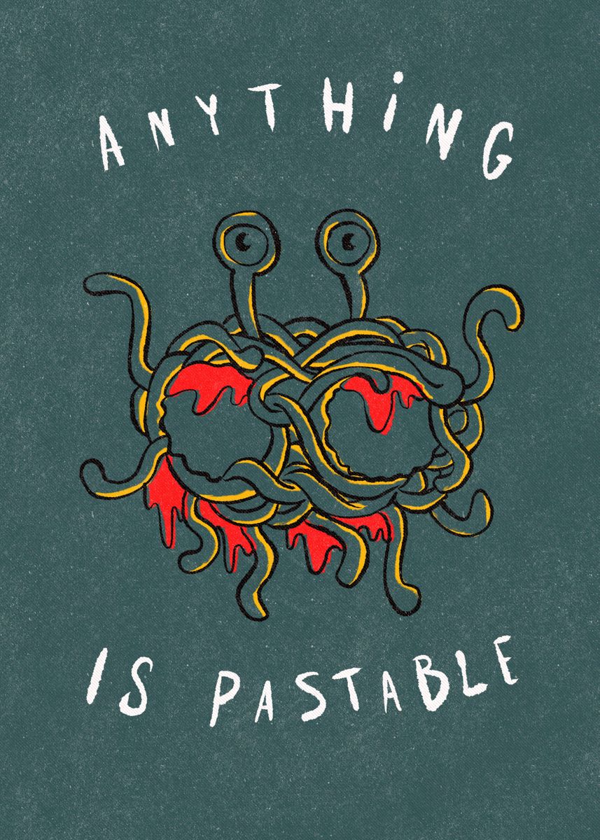 'Anything is pastable' Poster, picture, metal print, paint by Mr ...