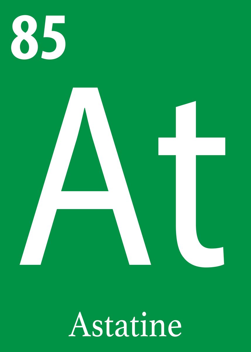 'Astatine' Poster by Karen Foley | Displate