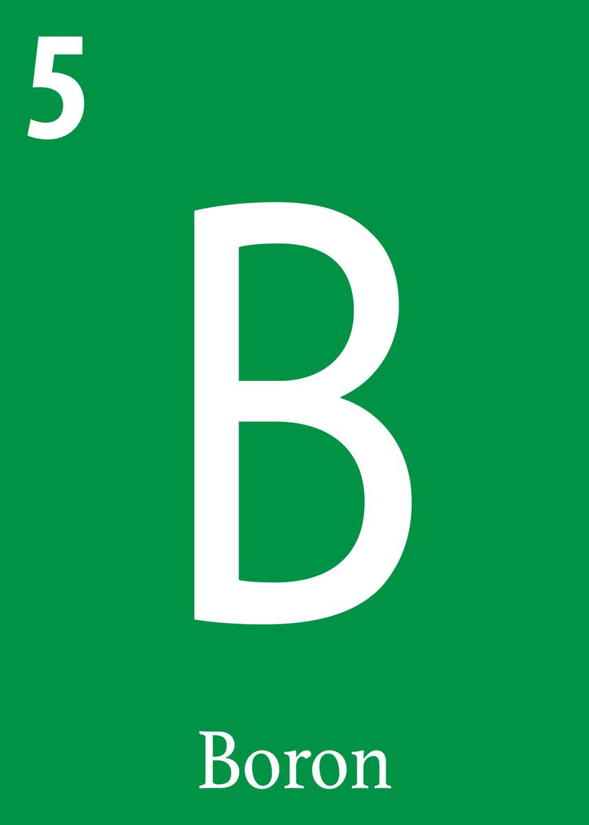 'Boron' Poster, picture, metal print, paint by Karen Foley | Displate