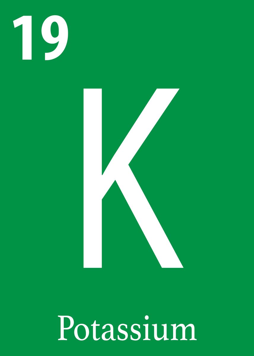 'Potassium' Poster, picture, metal print, paint by Karen Foley | Displate