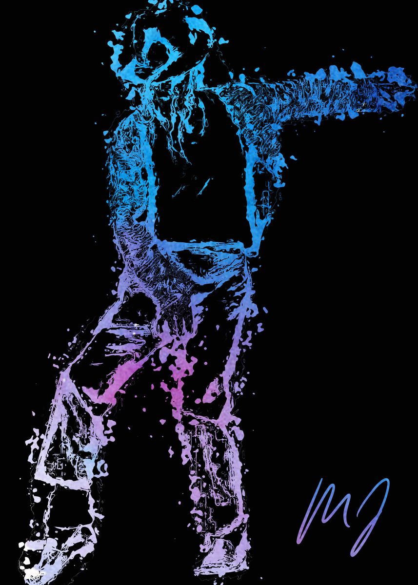 'MJ' Poster by dam art | Displate