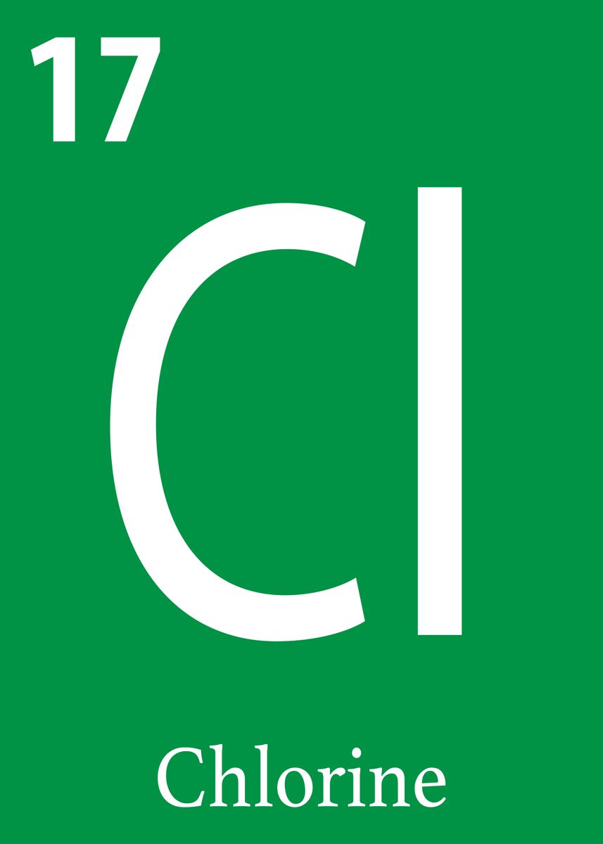 'Chlorine' Poster, picture, metal print, paint by Karen Foley | Displate