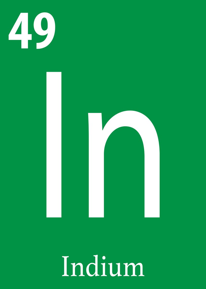 'Indium ' Poster, picture, metal print, paint by Karen Foley | Displate