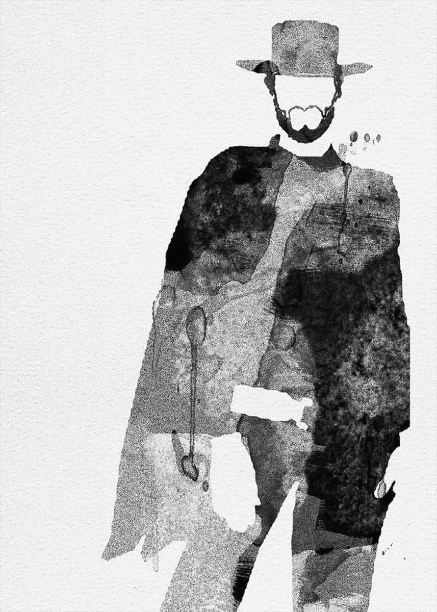 'Man With No Name' Poster, picture, metal print, paint by rambo art ...