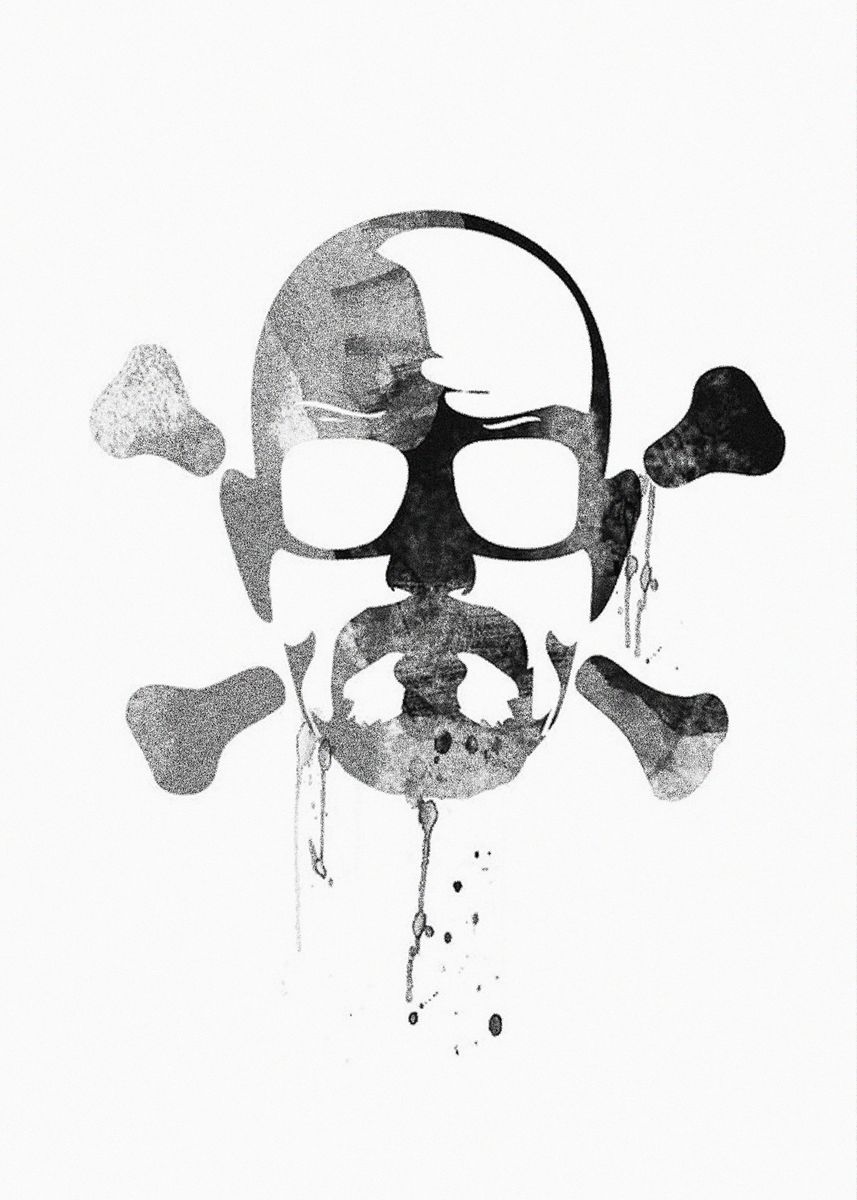 'Walter Skull' Poster, picture, metal print, paint by rambo art | Displate