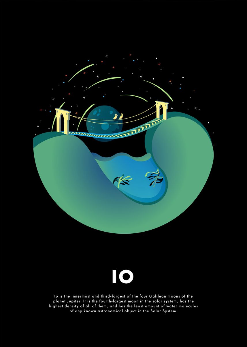 'Io' Poster, picture, metal print, paint by Livia Cepoiu | Displate