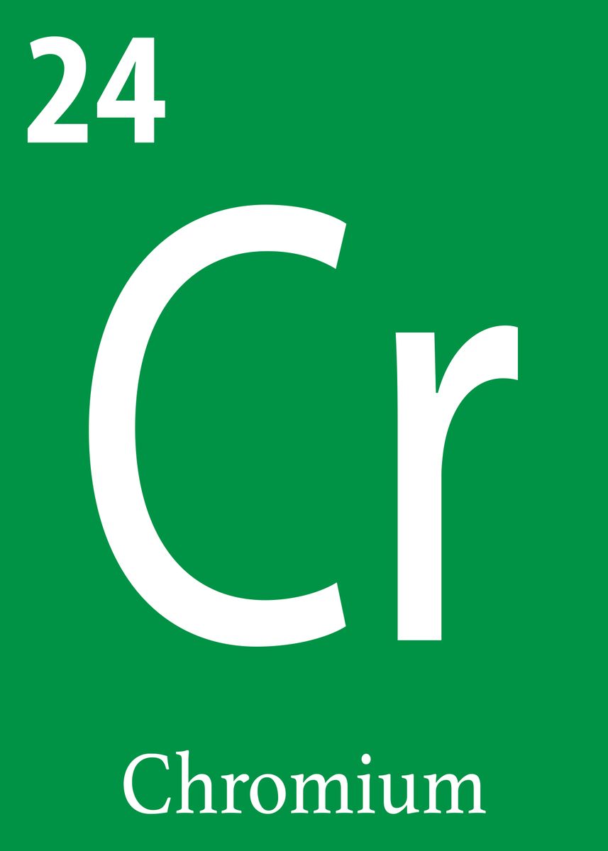 'Chromium' Poster, picture, metal print, paint by Karen Foley | Displate