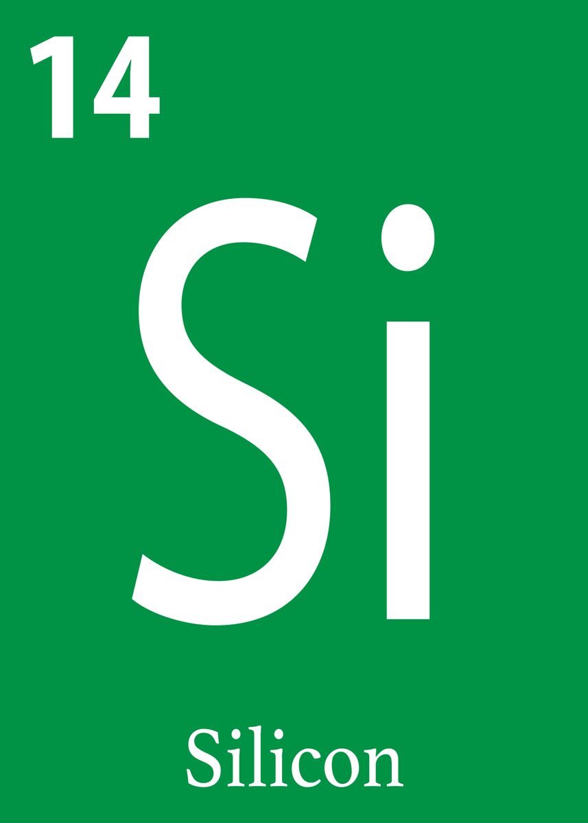 'Silicon' Poster, picture, metal print, paint by Karen Foley | Displate