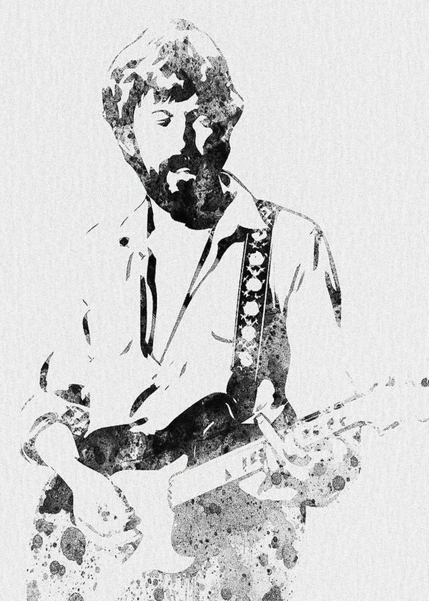 'Legendary Eric Clapton' Poster by rambo art | Displate