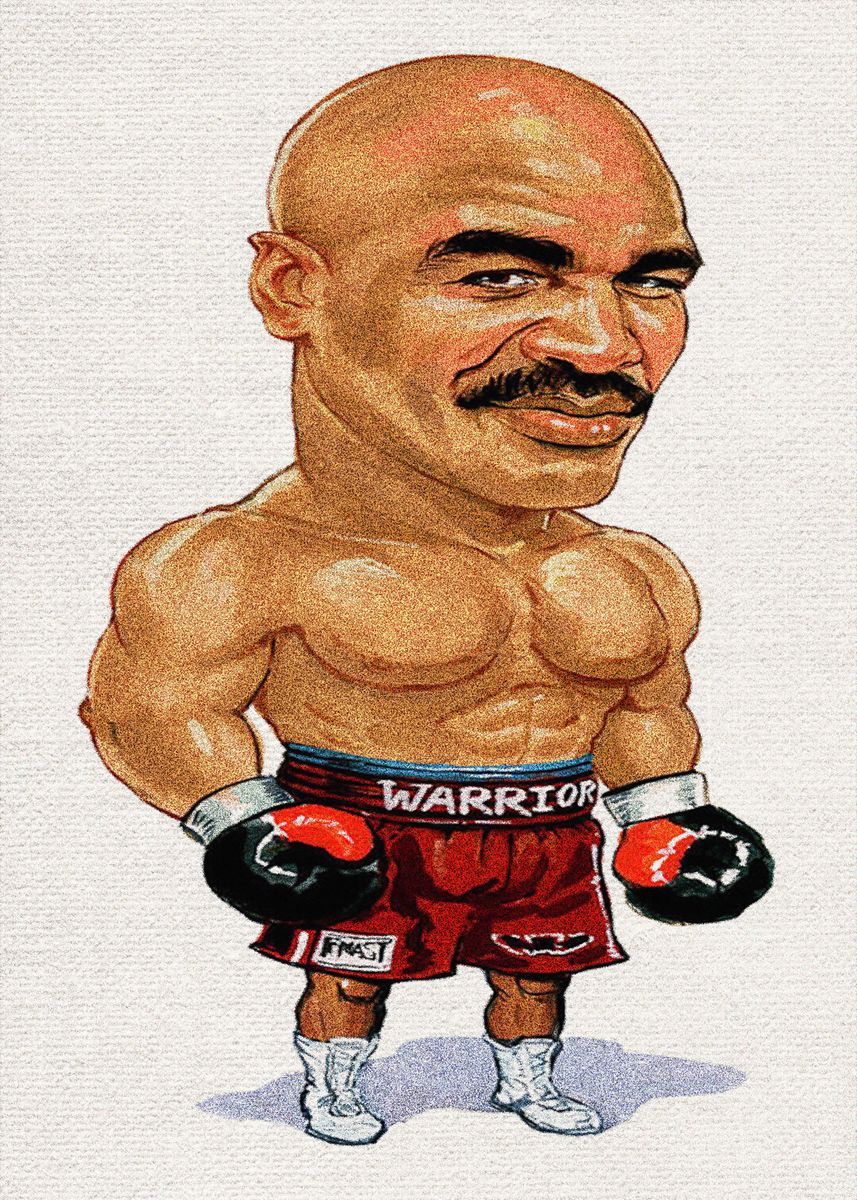 'Evander Holyfield' Poster by rambo art | Displate