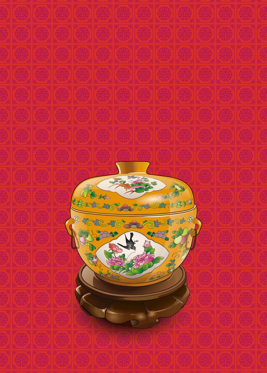 'Traditional Porcelain' Poster, picture, metal print, paint by Kevin ...