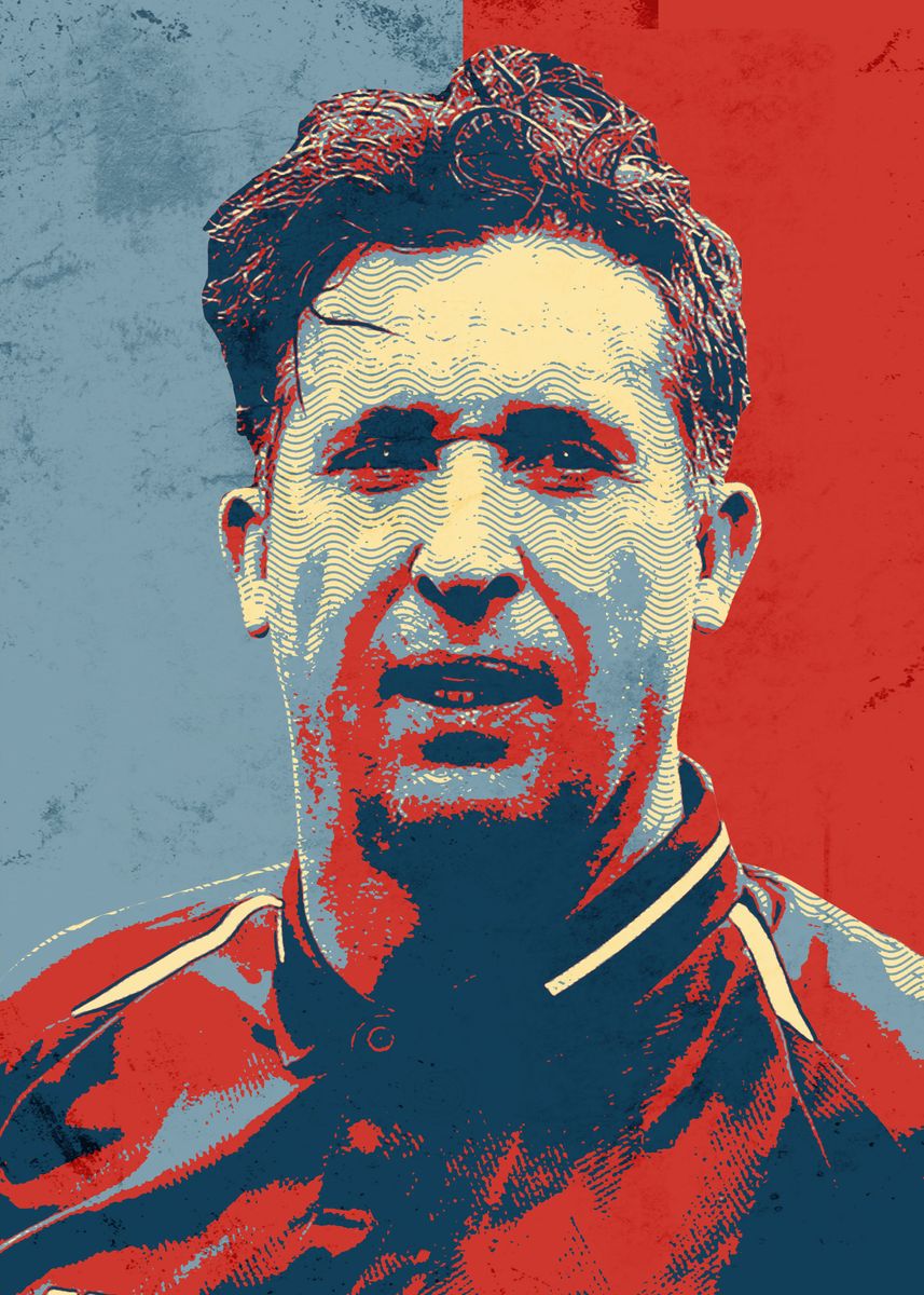 'Robbie Fowler' Poster, picture, metal print, paint by Izmo Scribbles ...