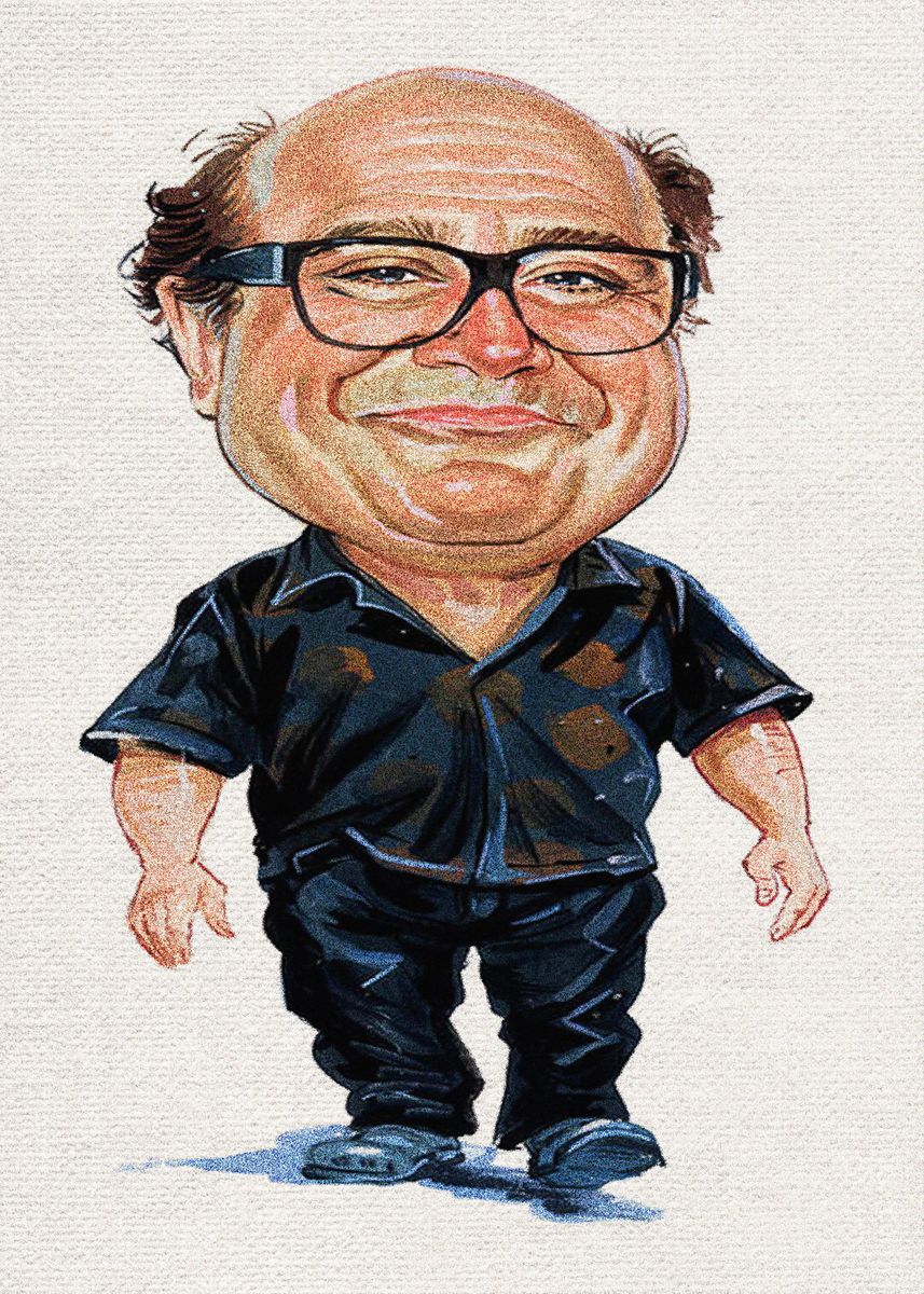 'Danny Devito' Poster, picture, metal print, paint by rambo art | Displate