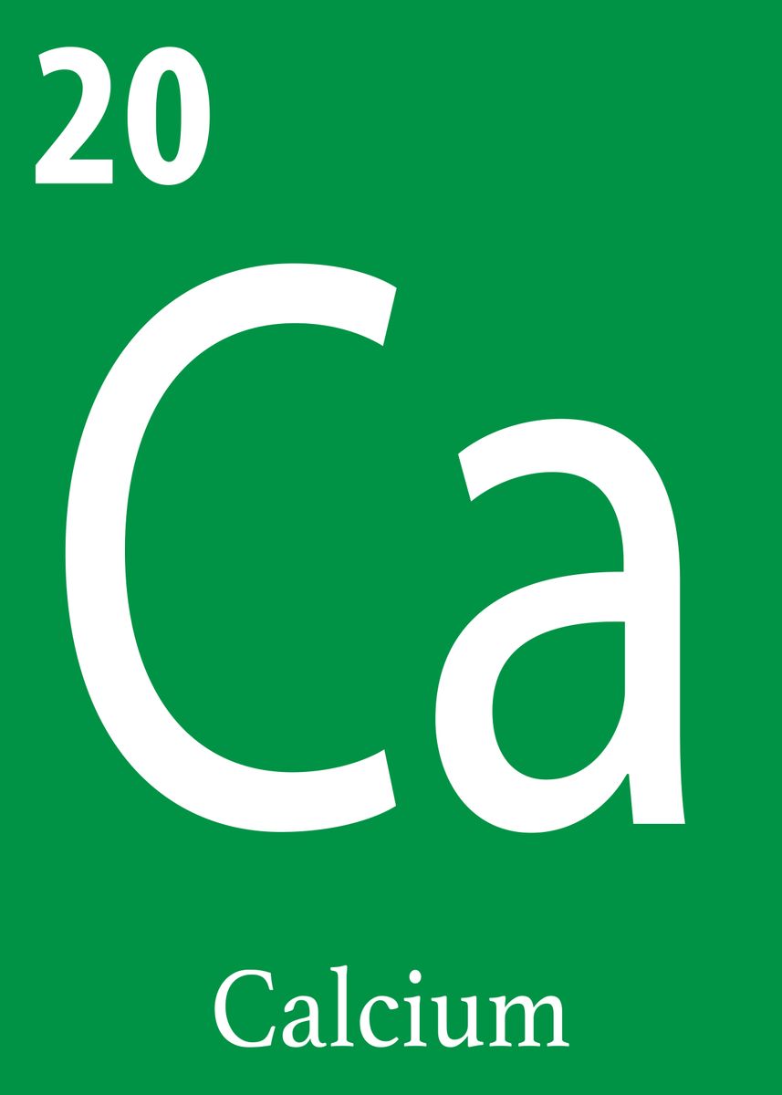 'Calcium' Poster, picture, metal print, paint by Karen Foley | Displate